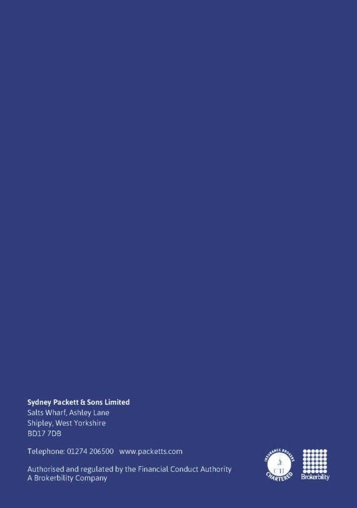 Our corporate brochure - Packetts Chartered Insurance Brokers